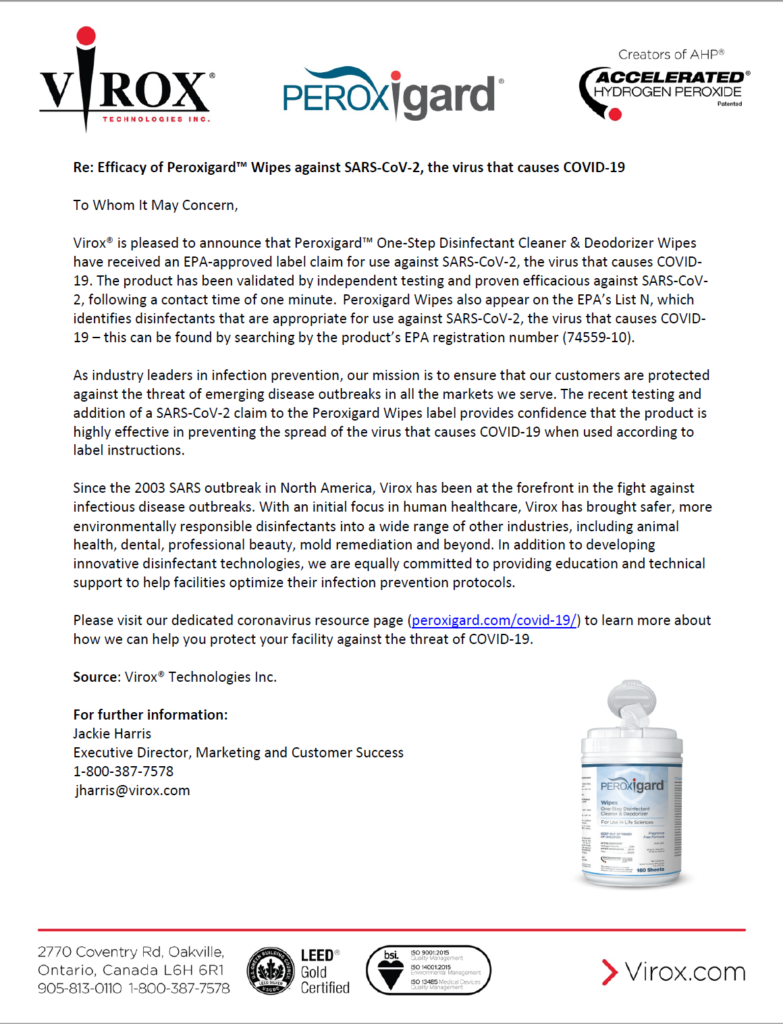 infection prevention | Peroxigard™